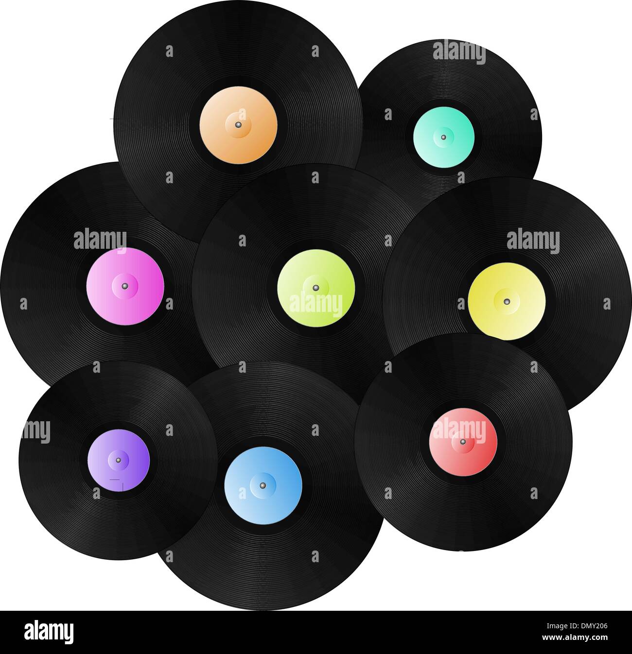 Vinyl records background Stock Vector Image & Art - Alamy