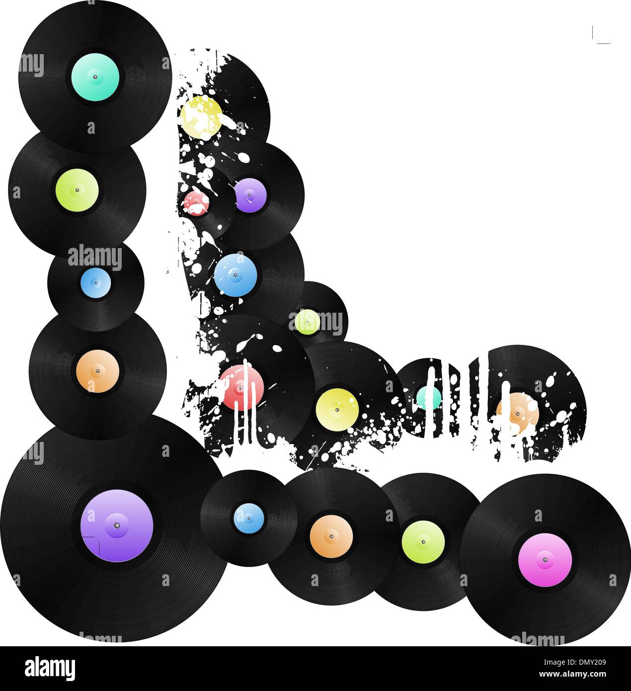 Vinyl grungy corner background Stock Vector Image & Art - Alamy