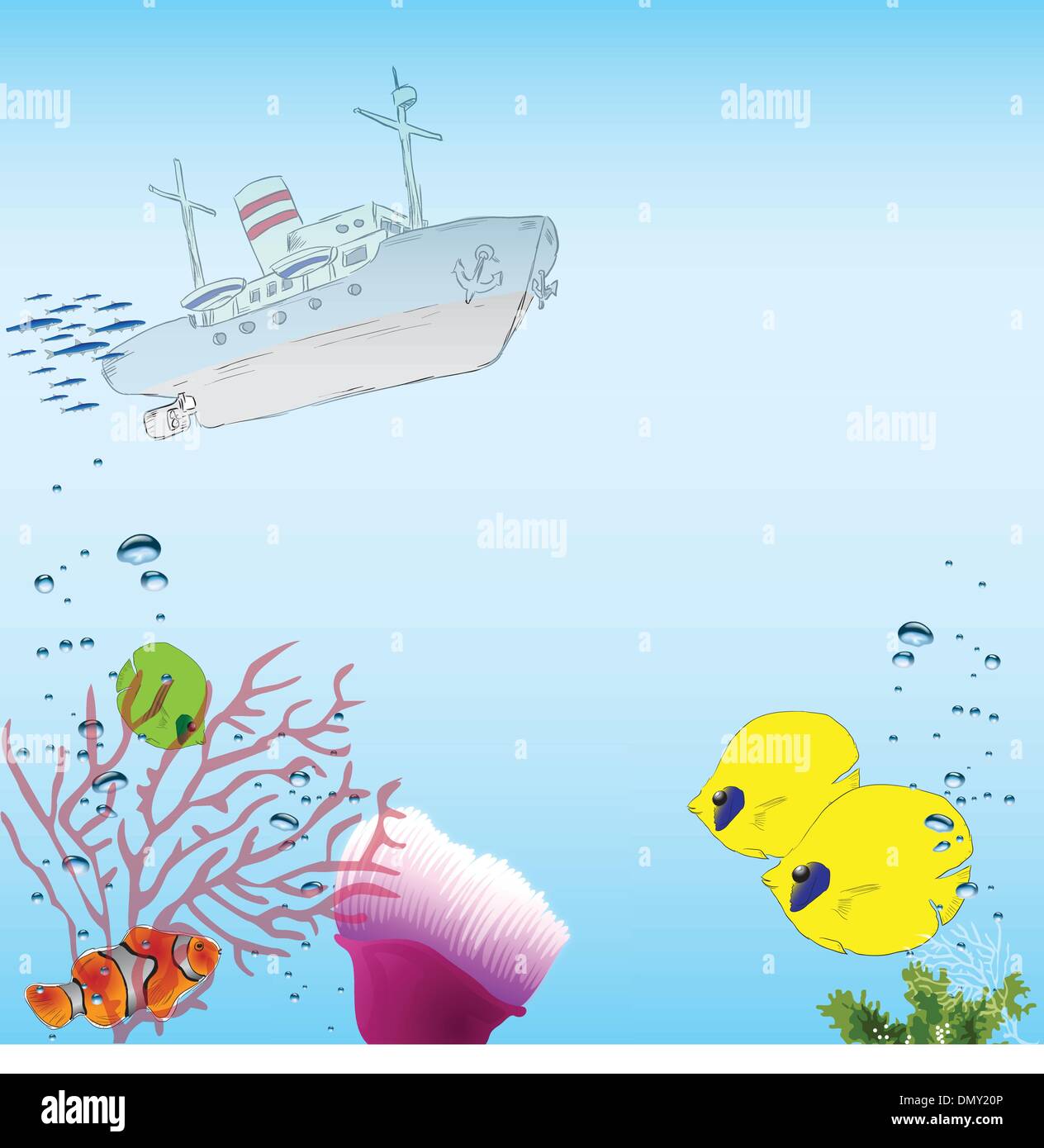 Ship out of Water Stock Vector Image & Art - Alamy