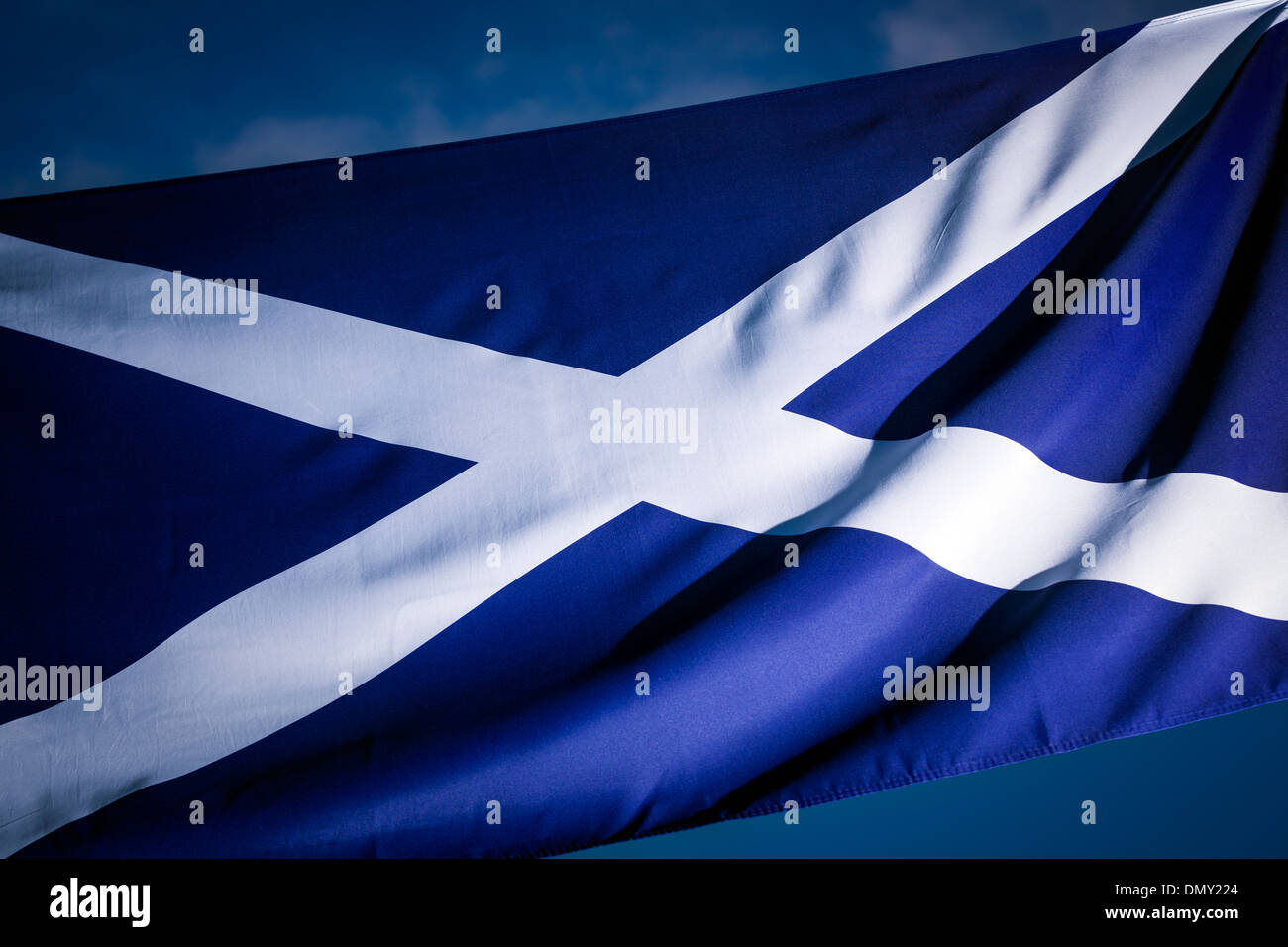 The Flag of Scotland, also known as the Cross of Saint Andrew, or ...