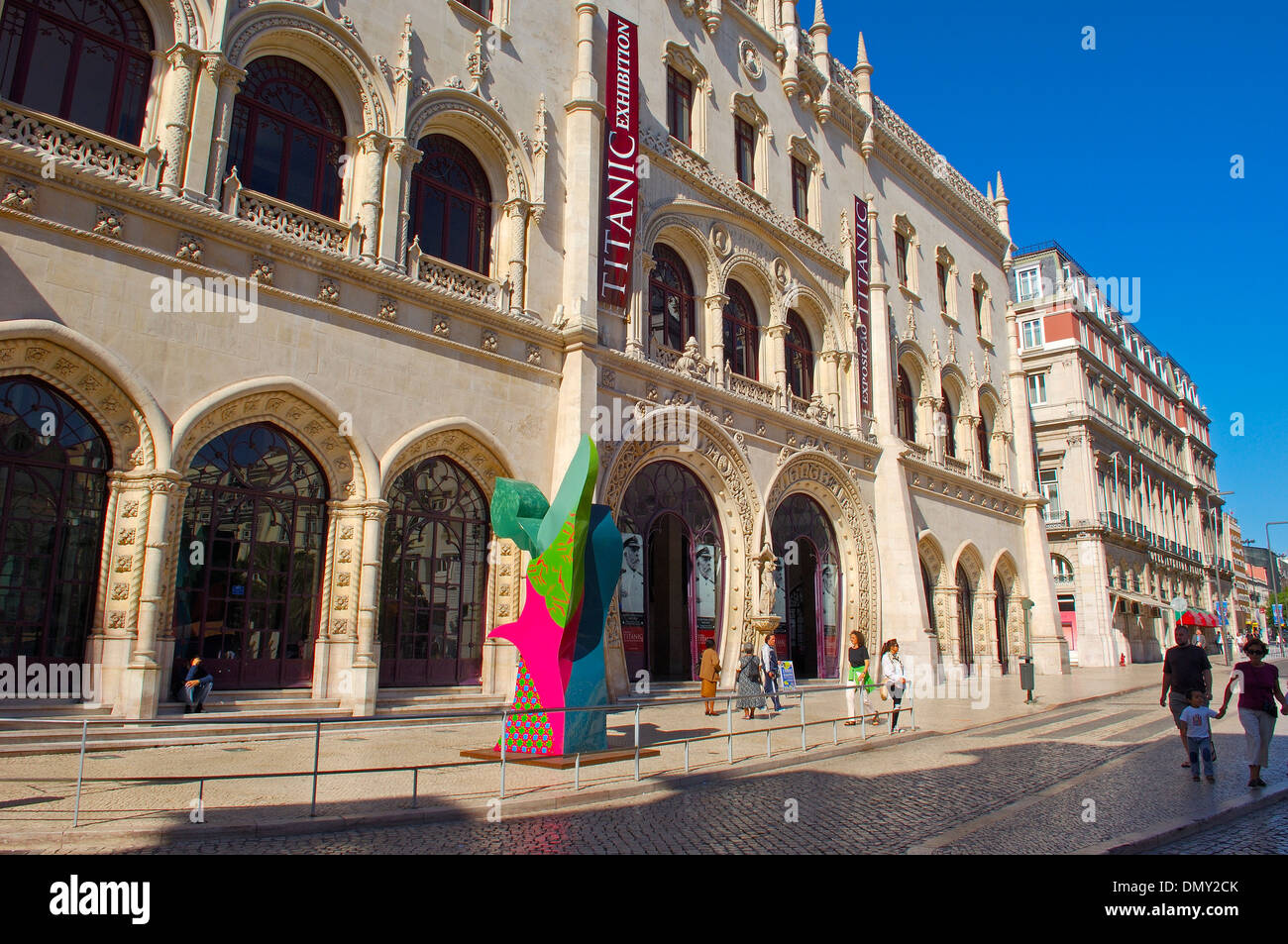 Lisbon rossio train station portugal hi-res stock photography and ...