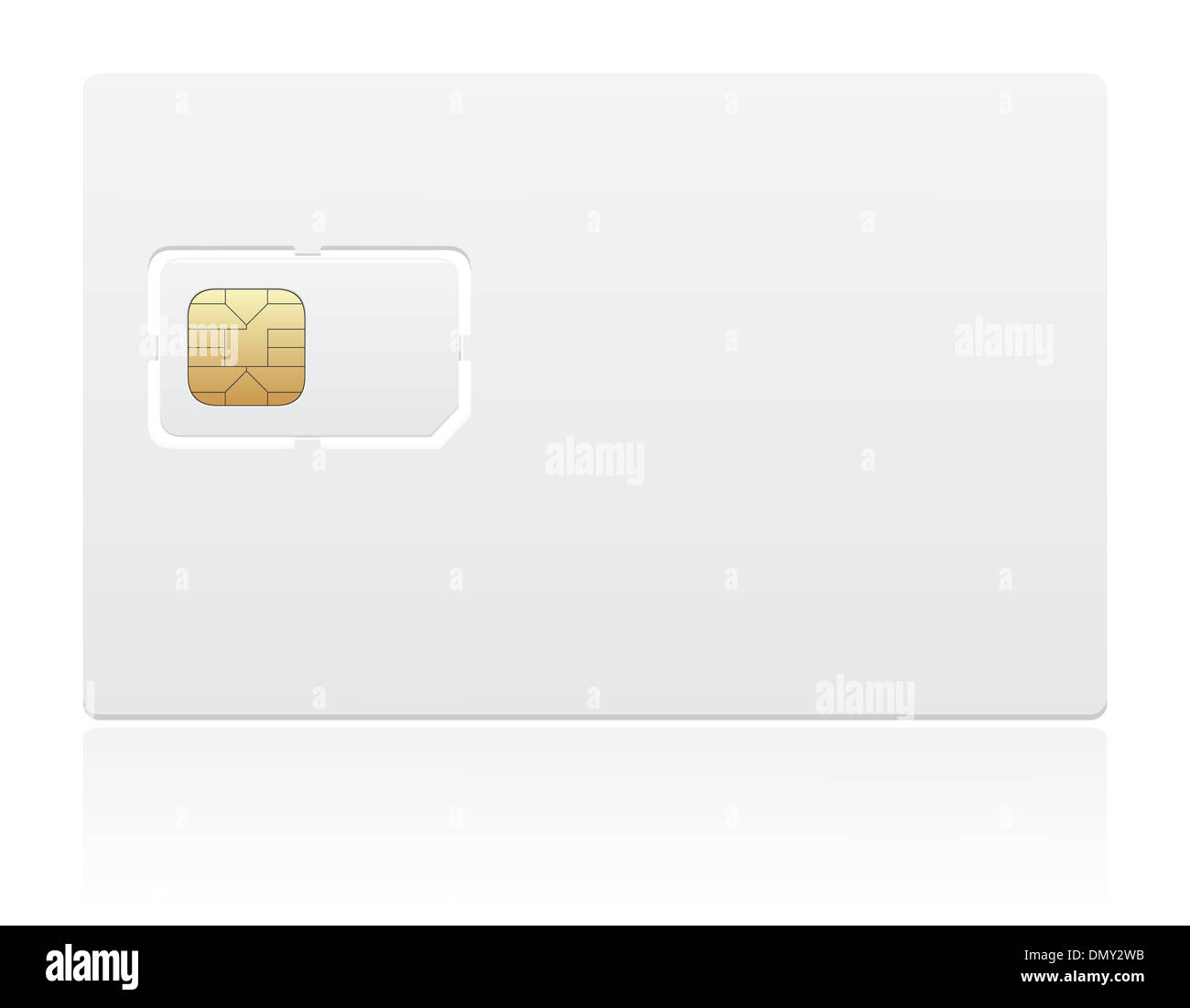 sim card illustration isolated on white background Stock Photo - Alamy