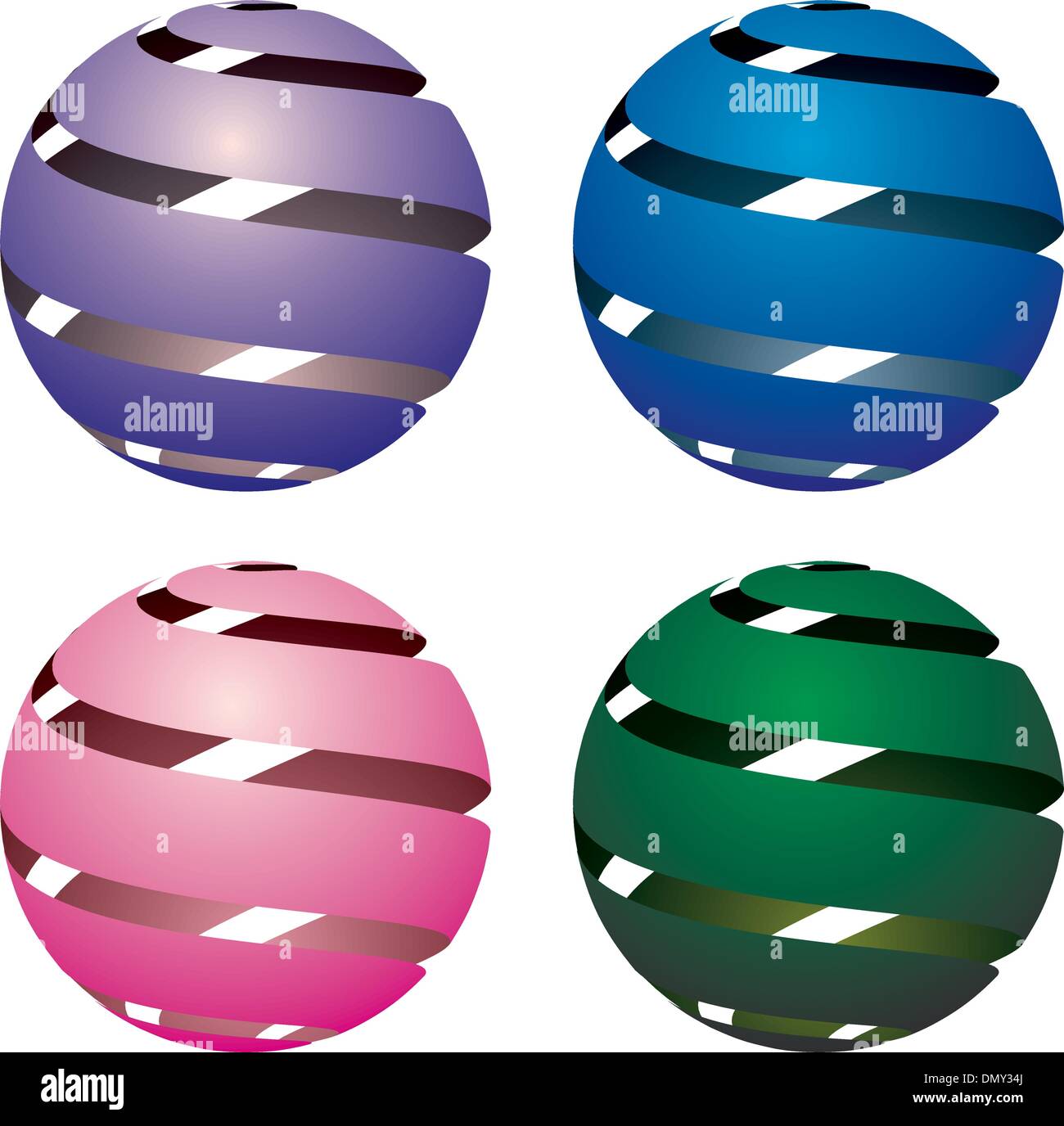 3d vector globes Stock Vector Image & Art - Alamy
