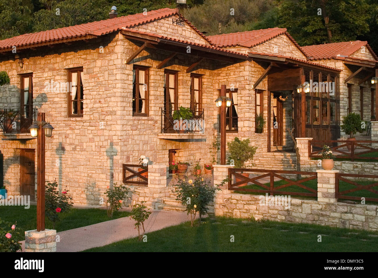 Europe, Greece, Peloponnese, Sella village, near Patra, Milos ...