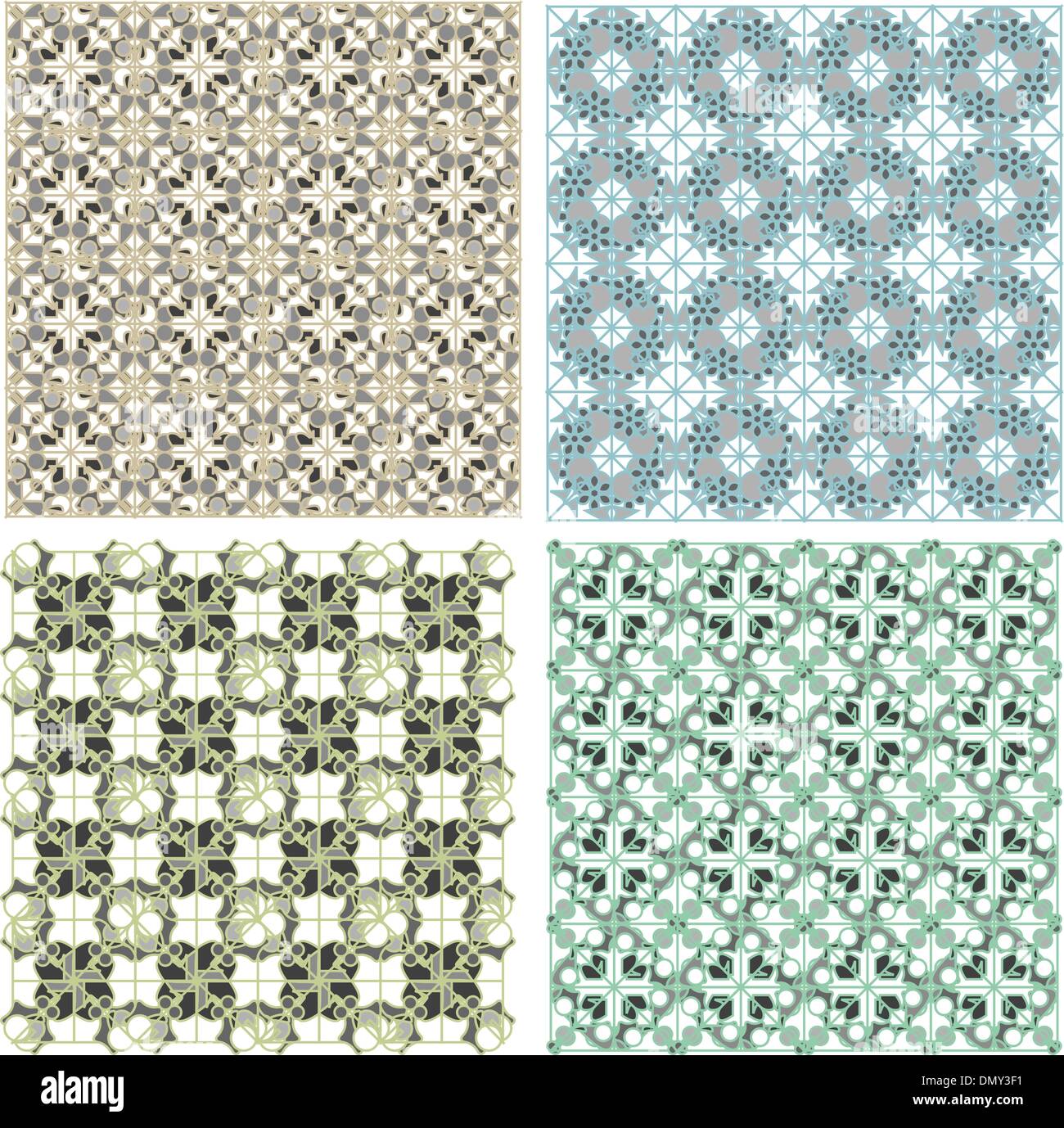 Set of stylish seamless geometrical backgrounds pattern Stock Vector ...