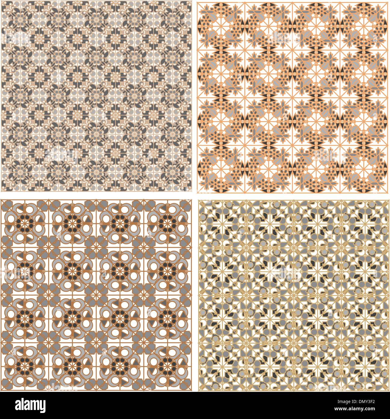 Seamless patterns in islamic style. Vector set Stock Vector Image & Art ...