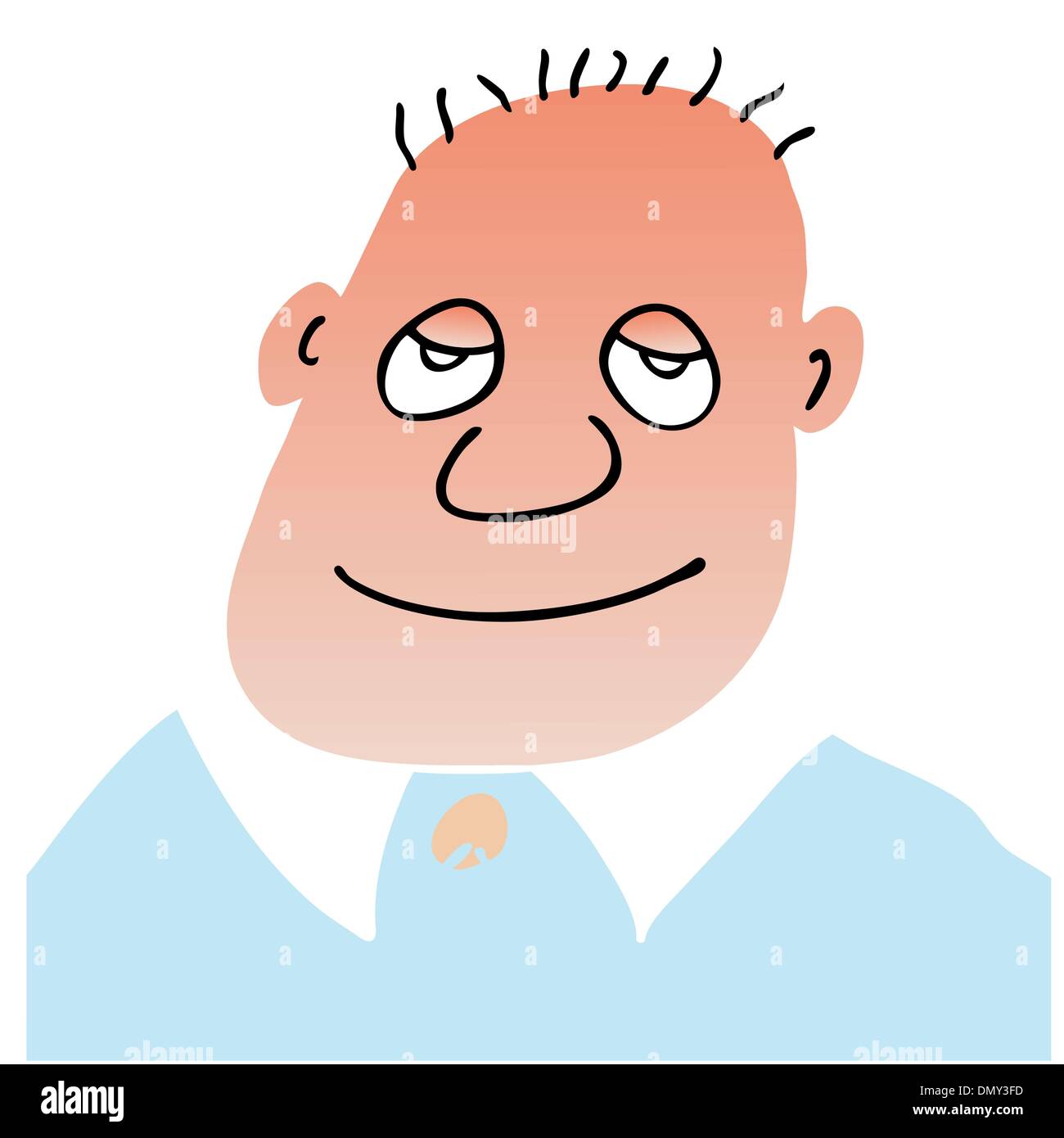 Satisfied expression Stock Vector Images - Alamy