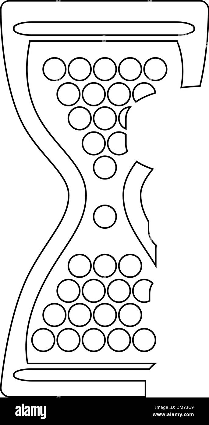 Sandglass timer deadline work time Stock Vector Images - Alamy