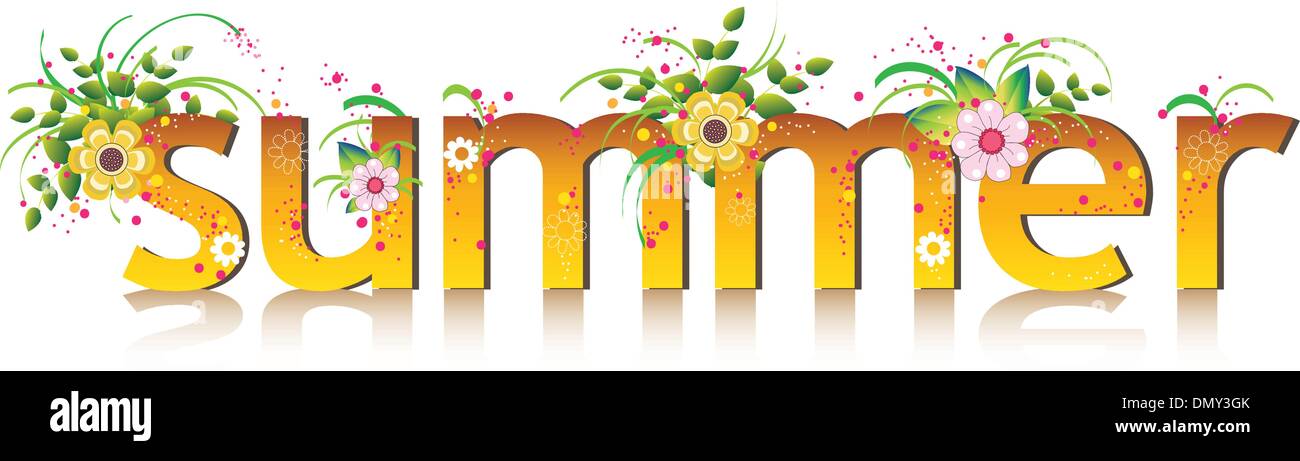 Word summer hi-res stock photography and images - Alamy