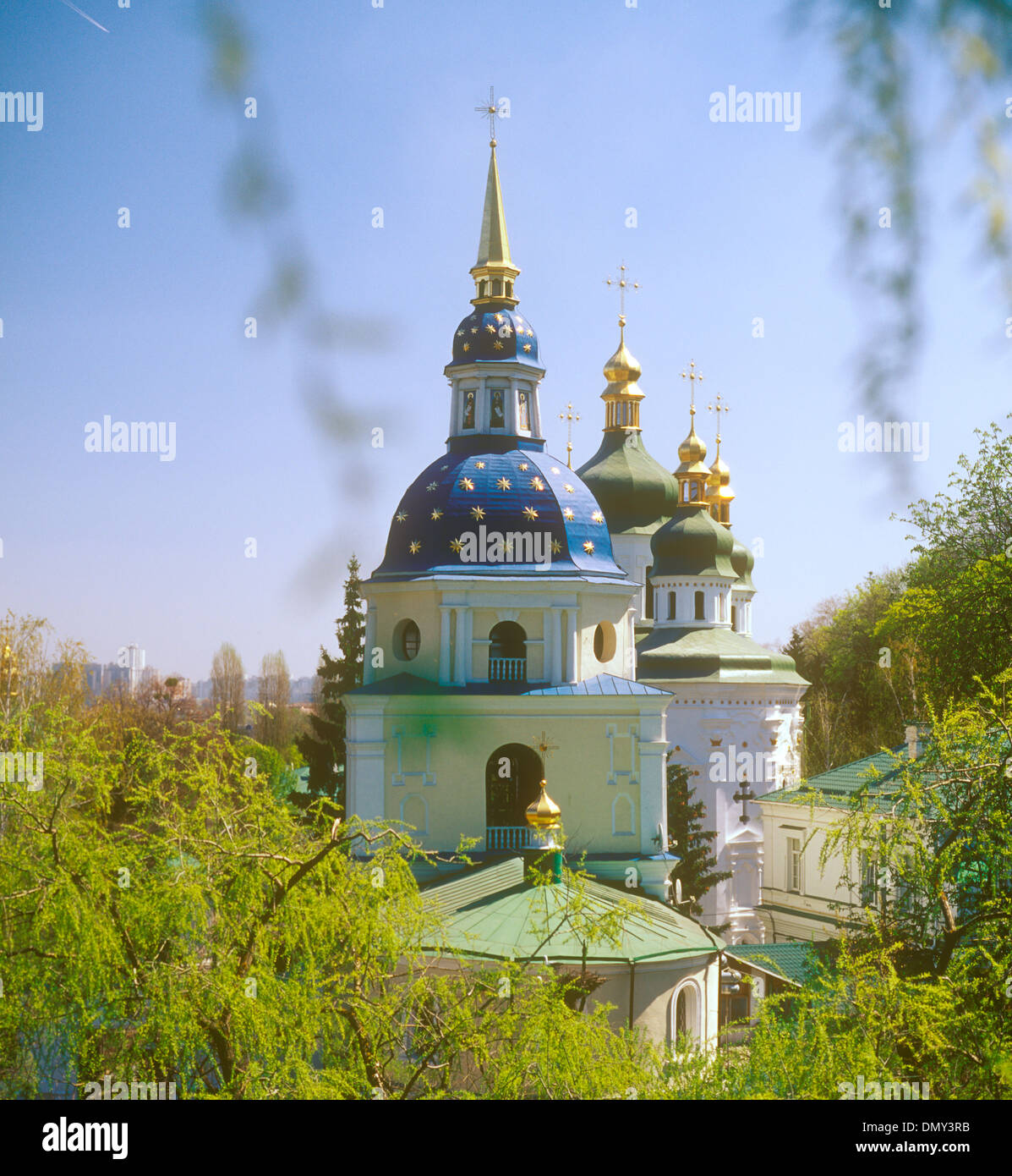 Vydubychi monastery in spring. Kyiv, Ukraine Stock Photo - Alamy