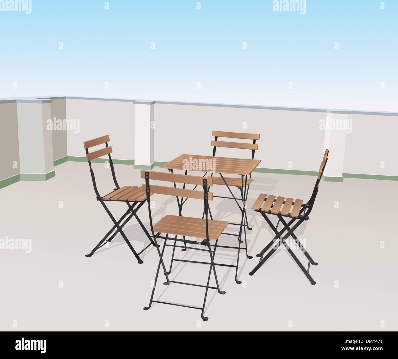 Outdoor chairs Stock Vector Images - Alamy