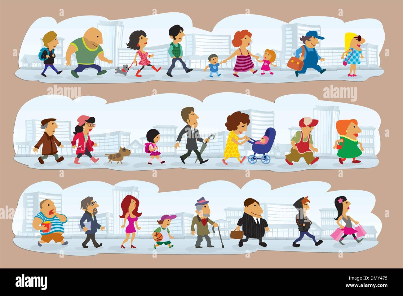 Boys on street Stock Vector Images - Alamy