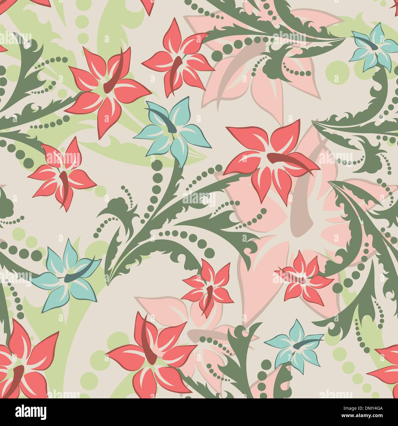 seamless floral pattern Stock Vector Image & Art - Alamy
