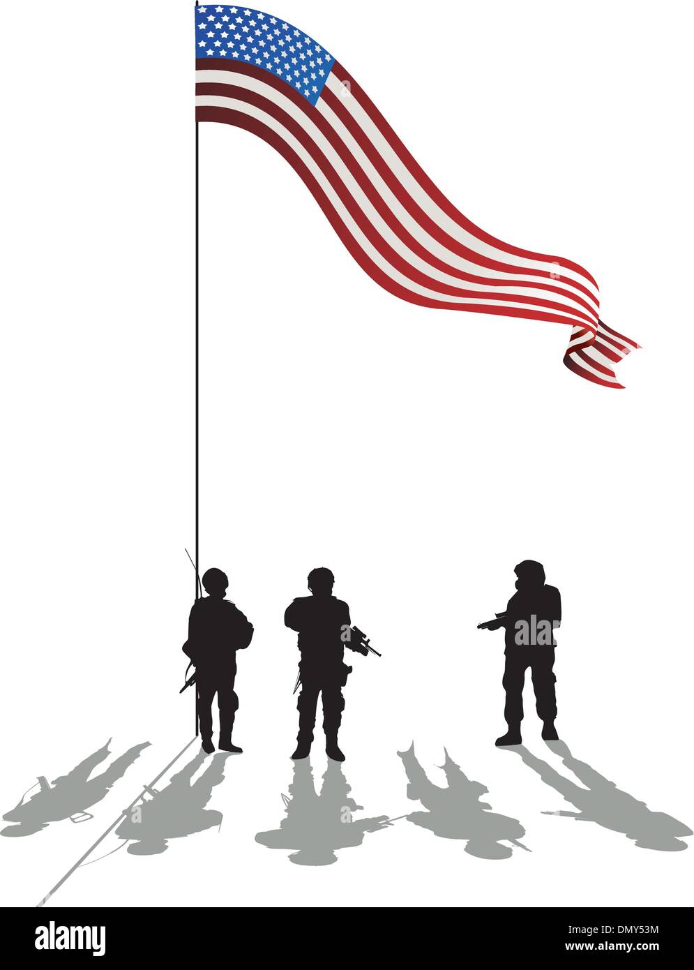 Soldiers flag Stock Vector Images - Alamy