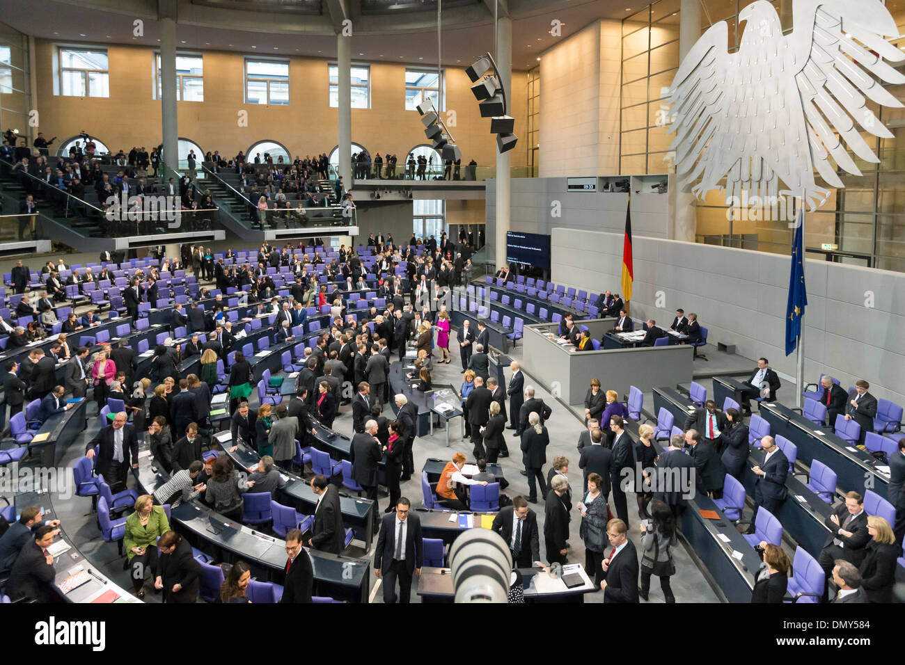 Berlin, Germany. December 17th, 2013. Angela Merkel is re-elected as ...