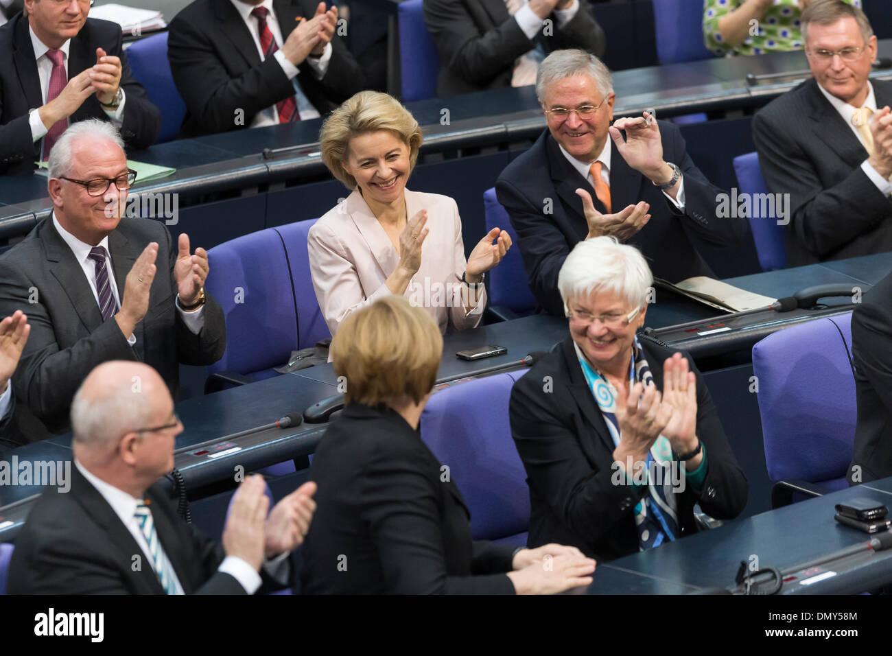 Berlin, Germany. December 17th, 2013. Angela Merkel is re-elected as ...