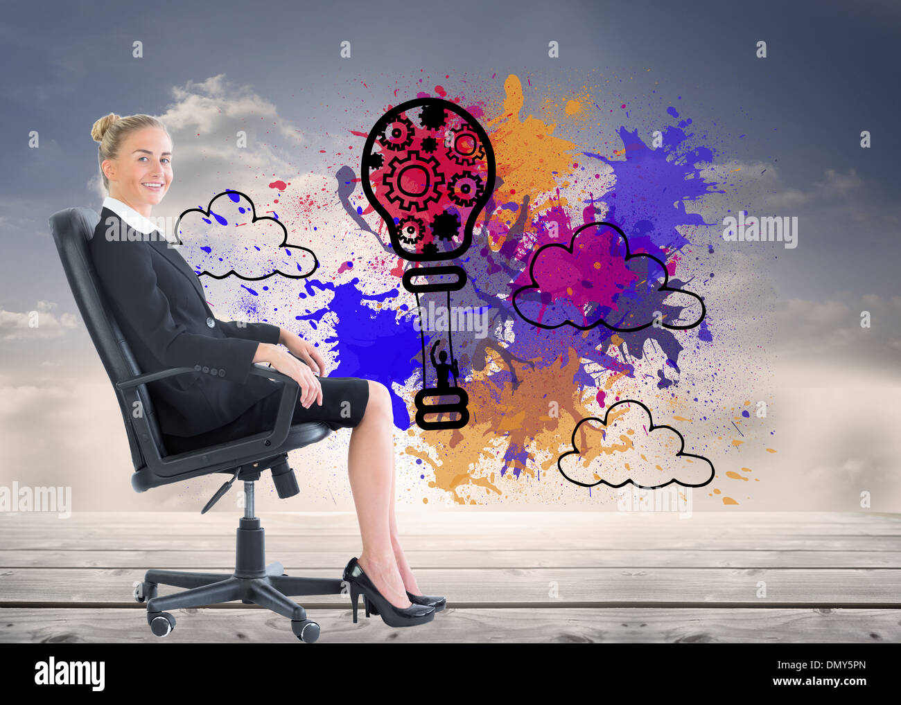 Light bulb hot air balloon hi-res stock photography and images - Alamy