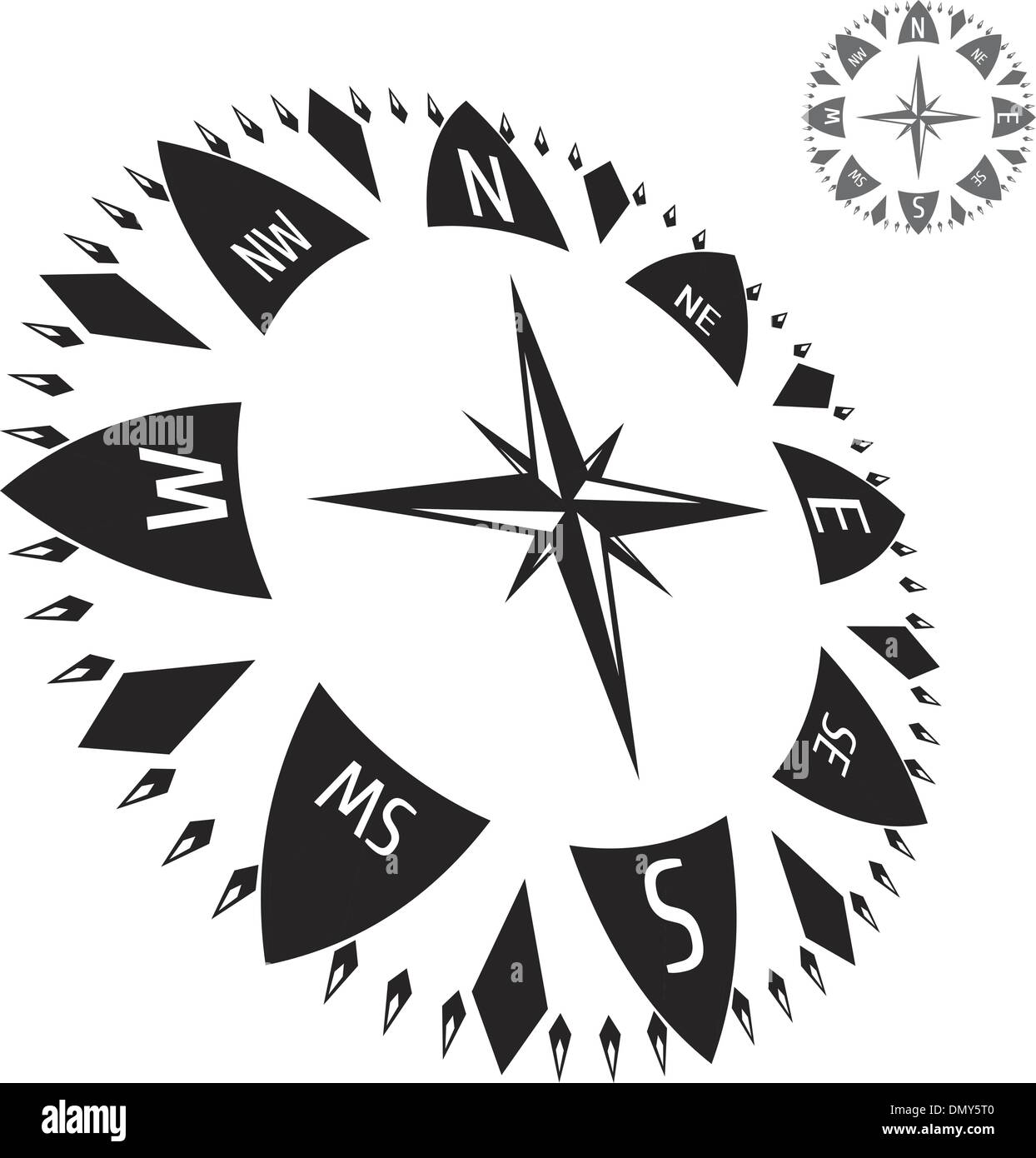 North degree Stock Vector Images - Alamy