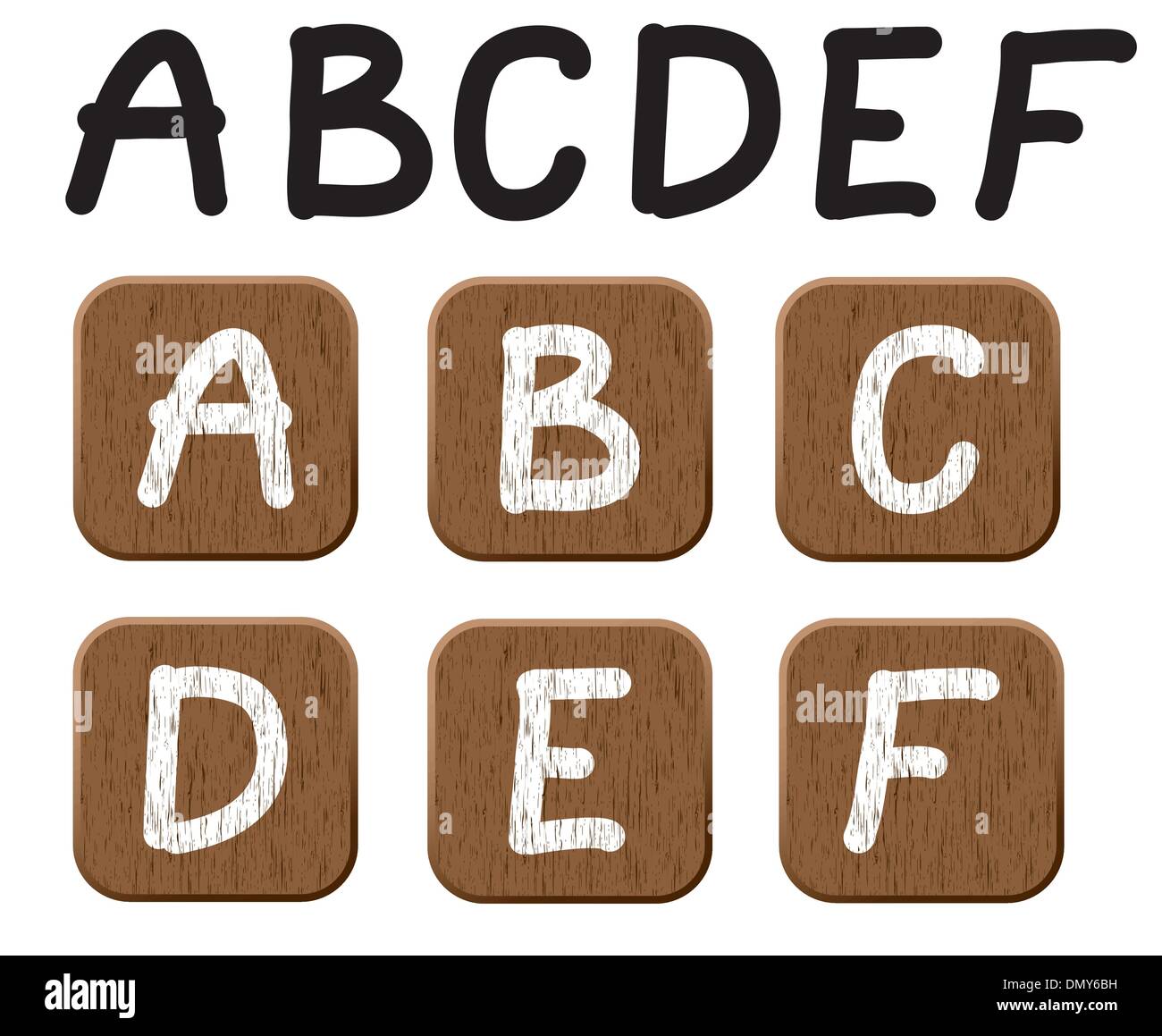 Wooden letters letter e Cut Out Stock Images & Pictures - Alamy