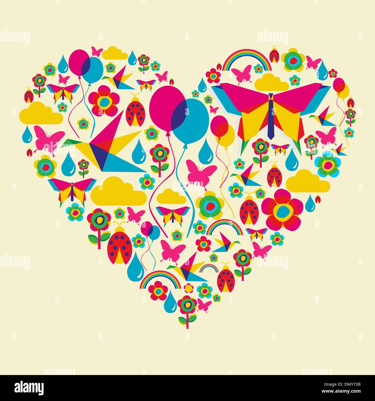 Spring time heart Stock Vector Image & Art - Alamy