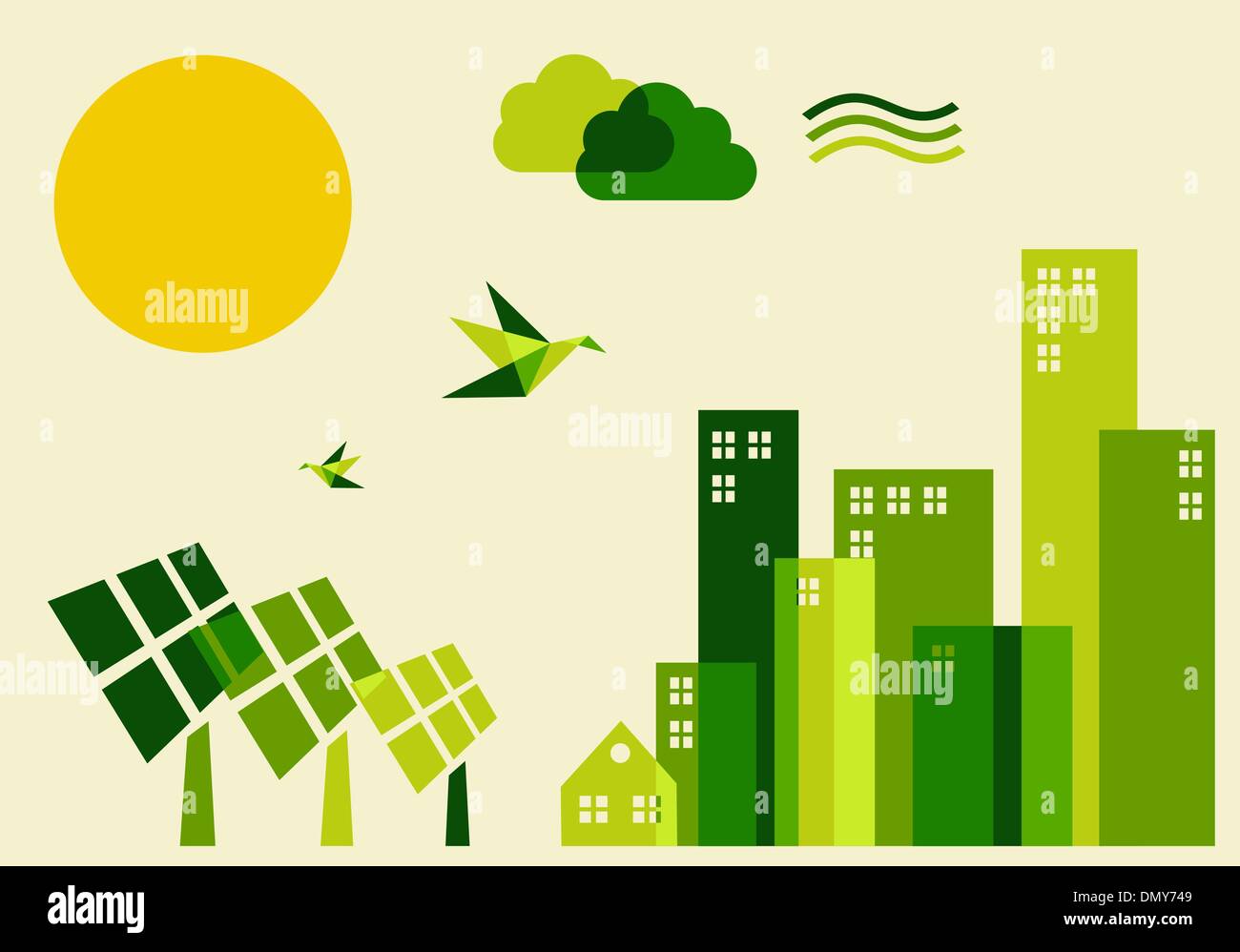 City sustainable development concept illustration Stock Vector Image ...