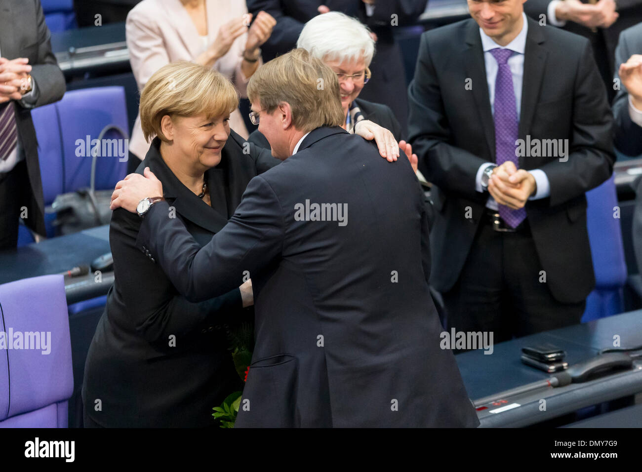 Berlin, Germany. December 17th, 2013. Angela Merkel is re-elected as ...
