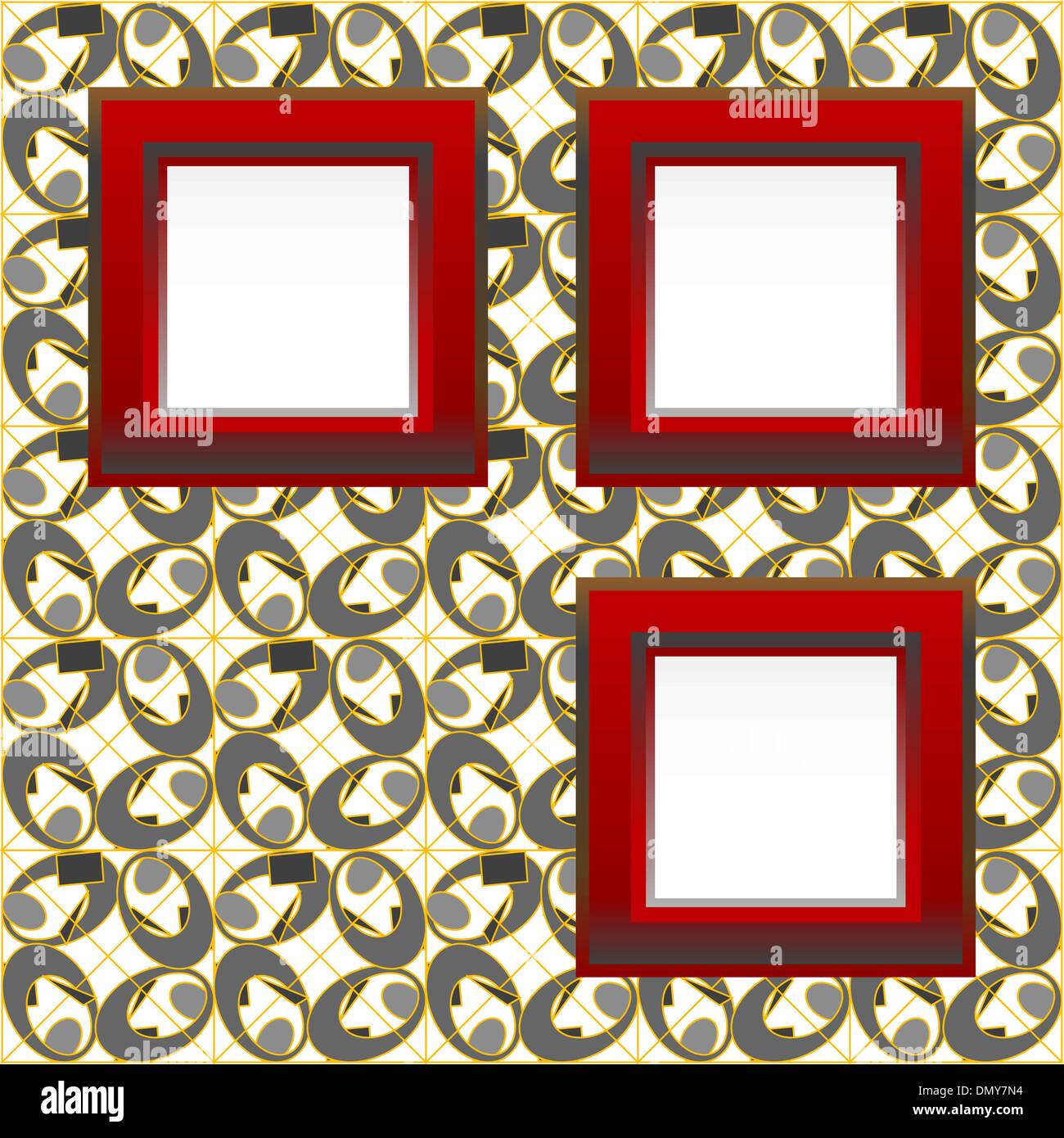 A red picture frame on abstract background Stock Vector Image & Art - Alamy