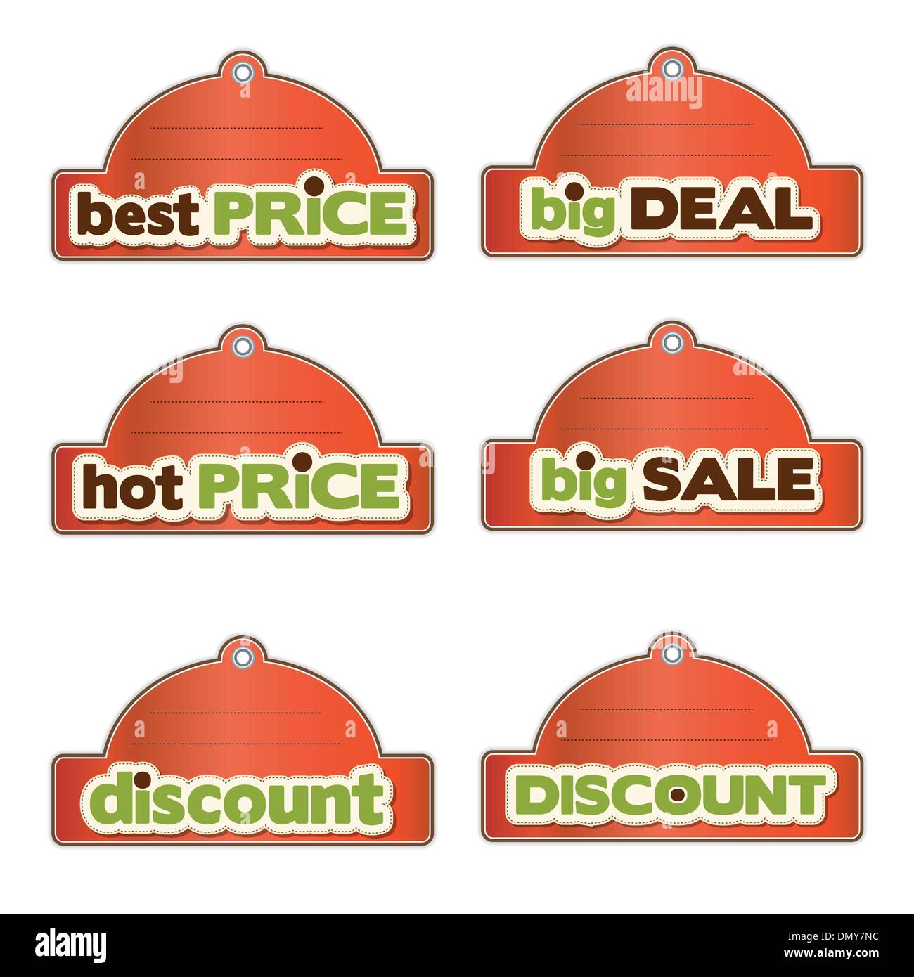 set of promotional labels Stock Vector Image & Art - Alamy