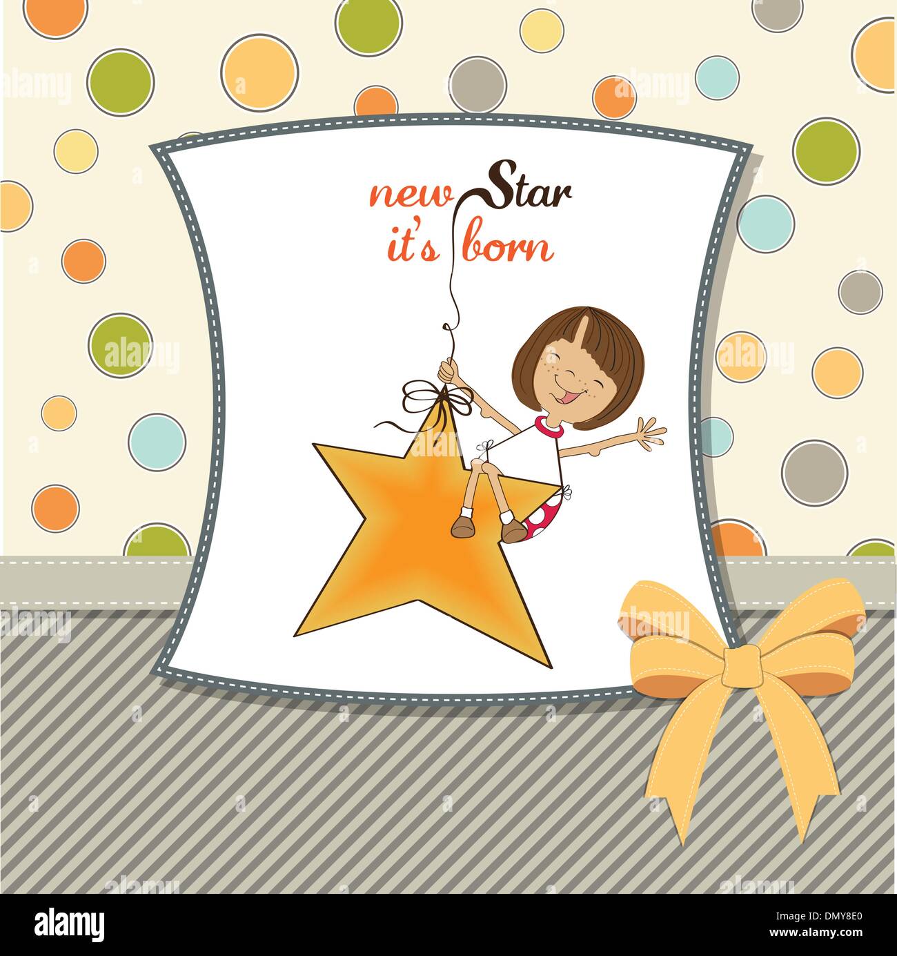 new star it's born.welcome baby card Stock Vector Image & Art - Alamy