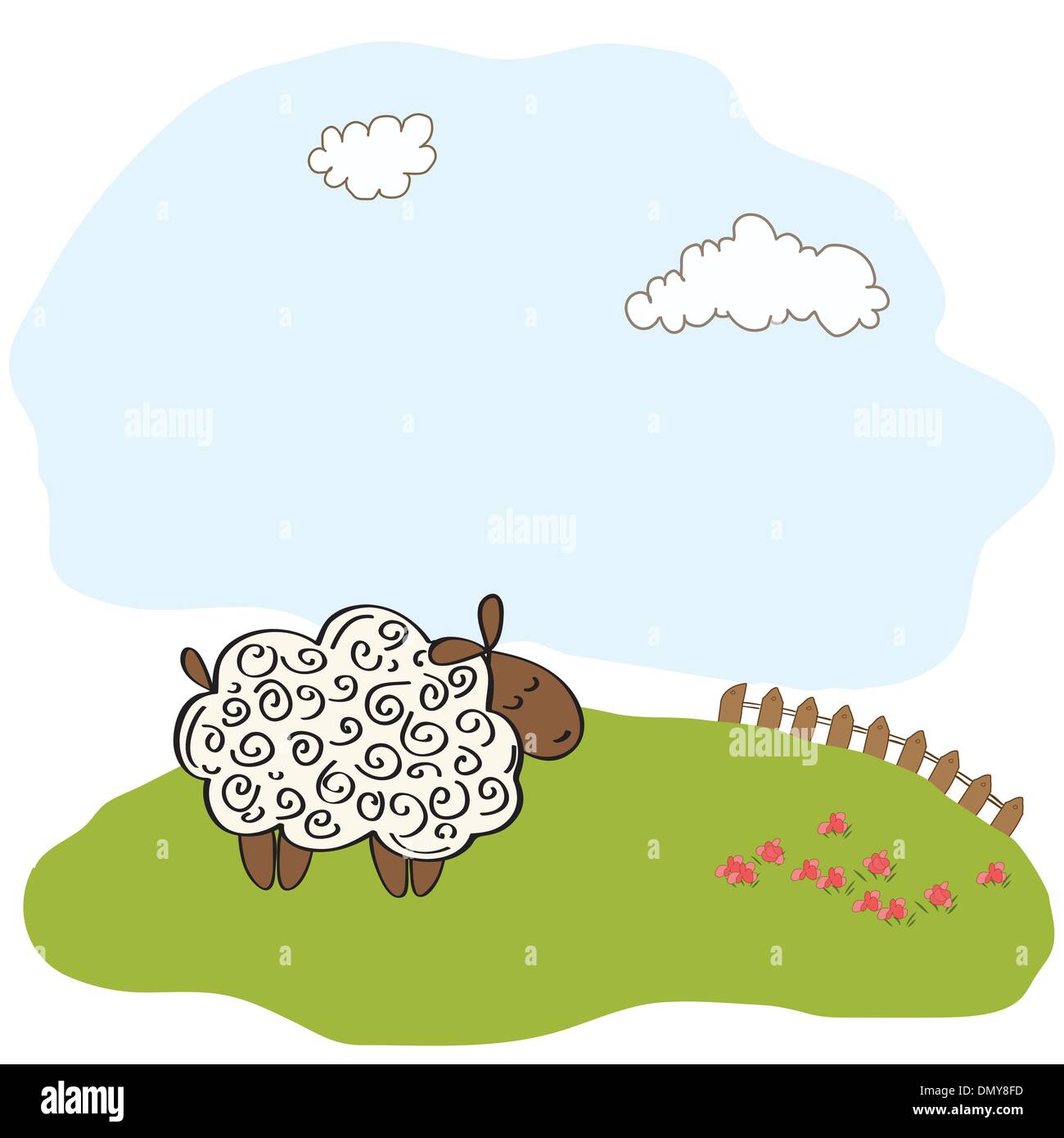 Boy with sheep Cut Out Stock Images & Pictures - Alamy