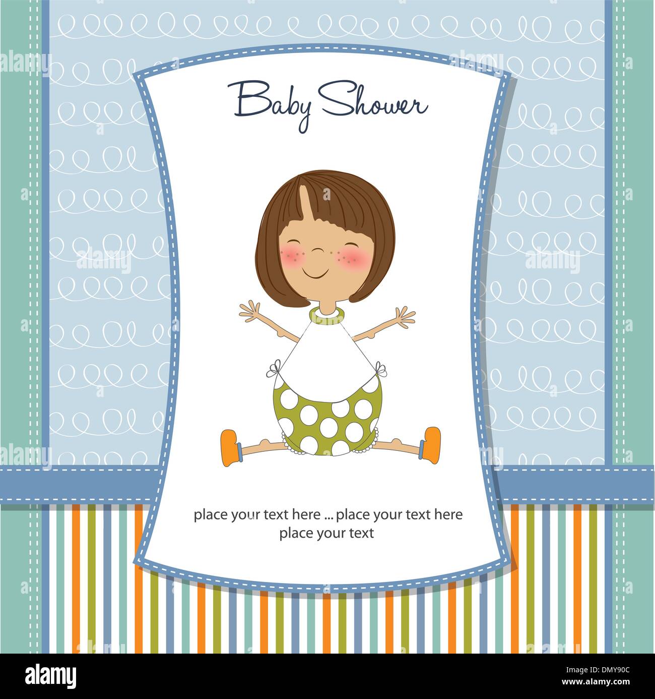 welcome little girl Stock Vector Image & Art - Alamy