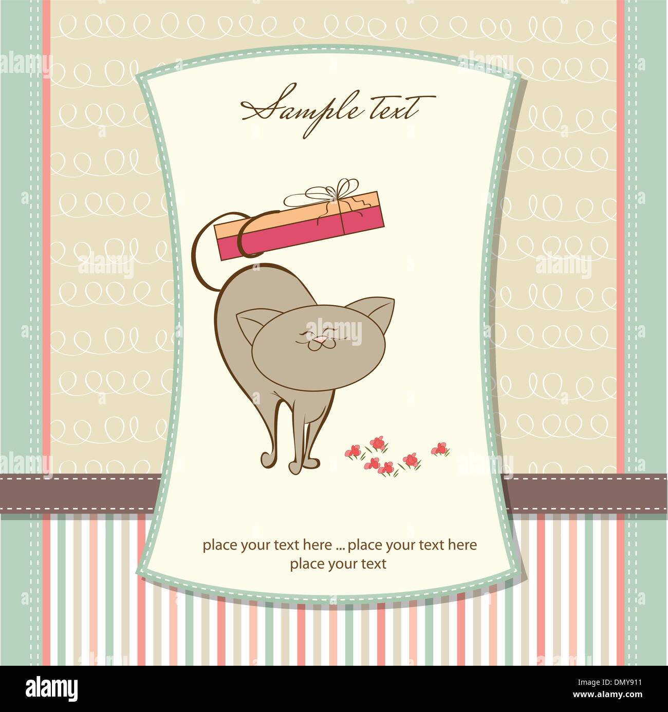 special gift card with cat Stock Vector Image & Art - Alamy