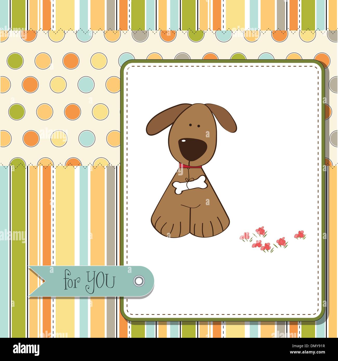 birthday card with dog Stock Vector Image & Art - Alamy