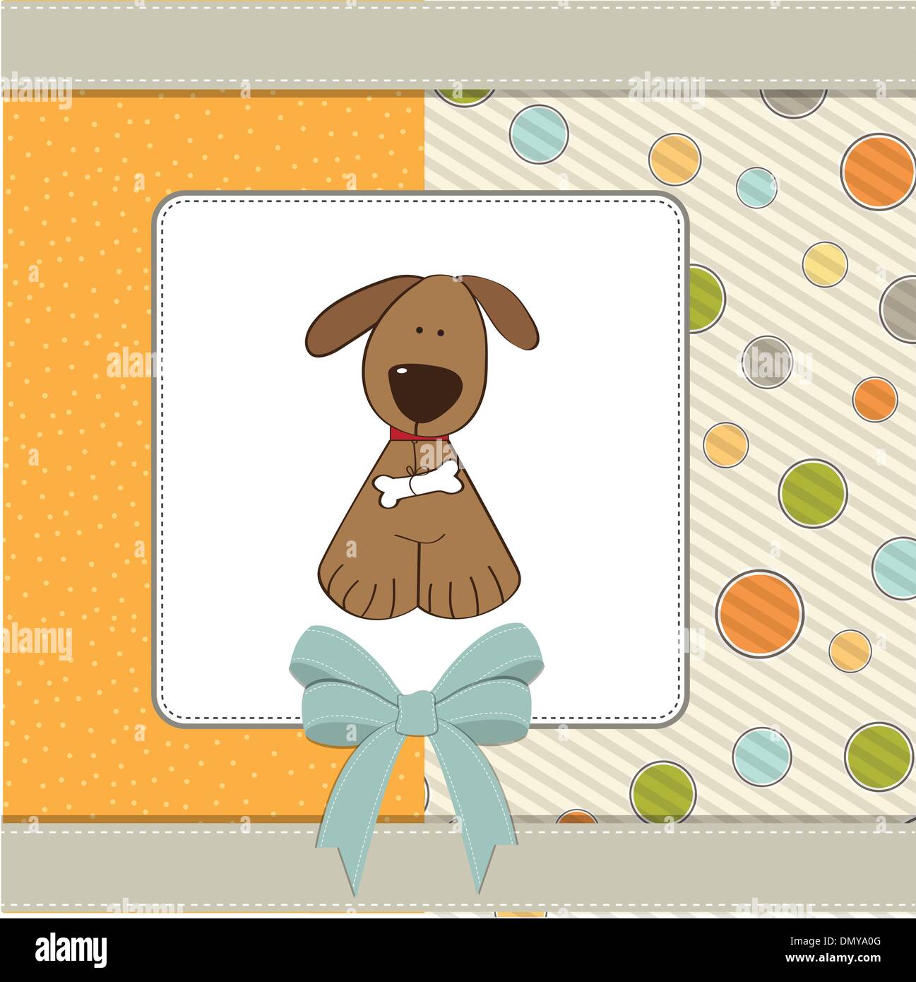 greeting card with small dog Stock Vector Image & Art - Alamy