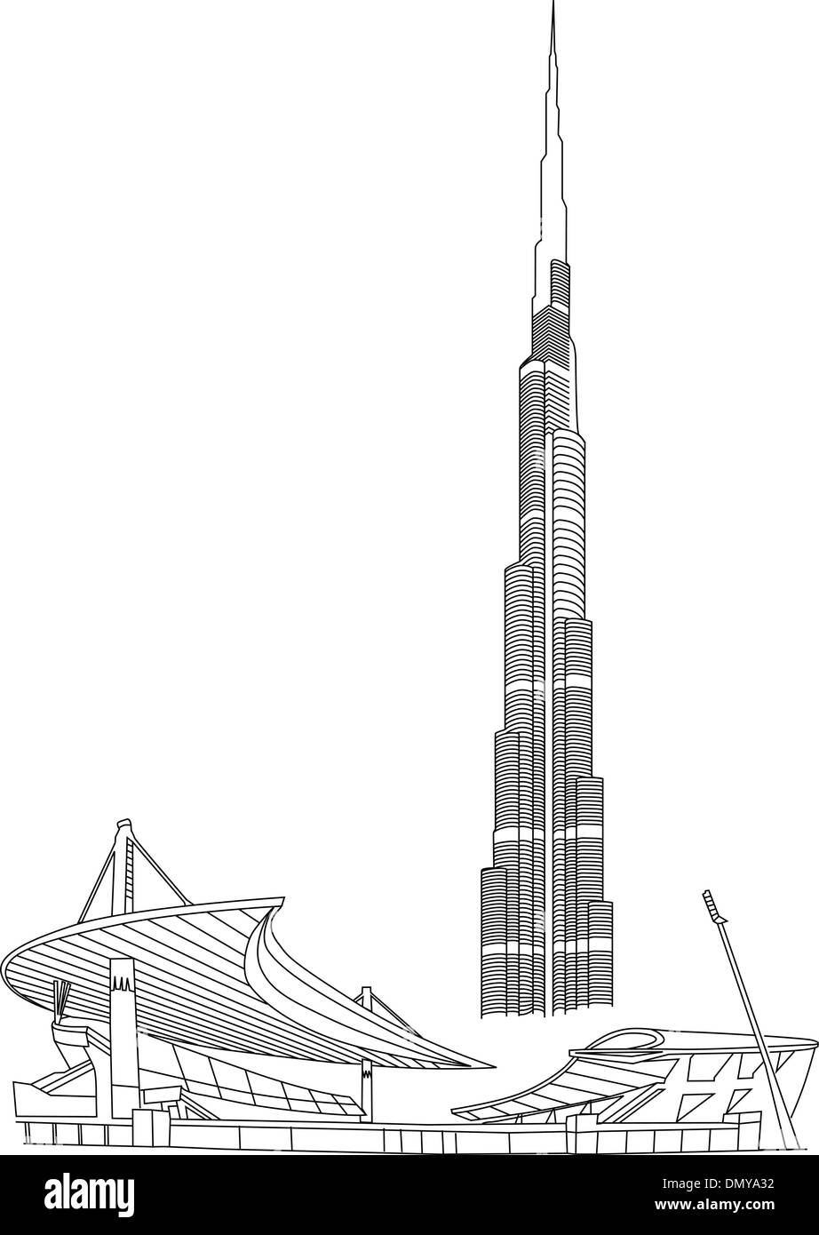 Cartoon building corporate town Black and White Stock Photos & Images ...