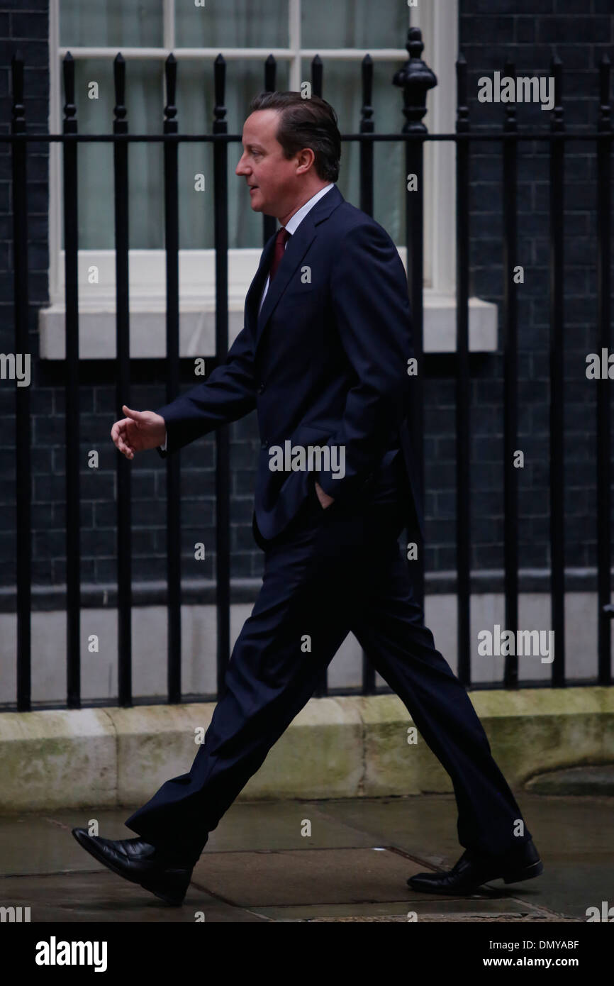 Britain's Prime Minister David Cameron returns to Downing Street Stock ...