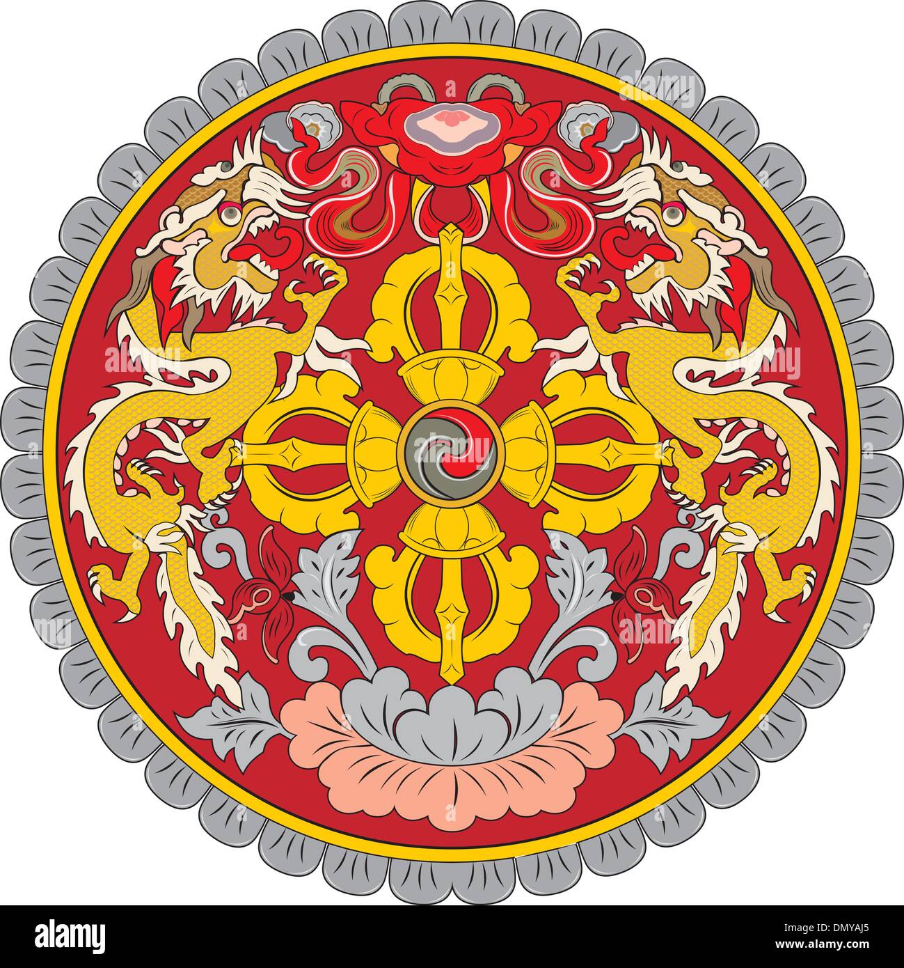 Bhutan patriotism Stock Vector Images - Alamy