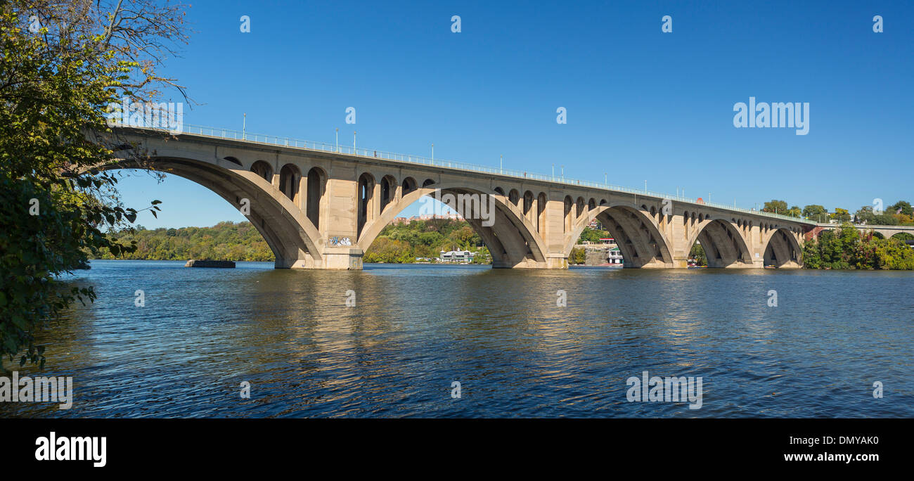 WASHINGTON, DC, USA - Key Bridge, Potomac River Stock Photo - Alamy
