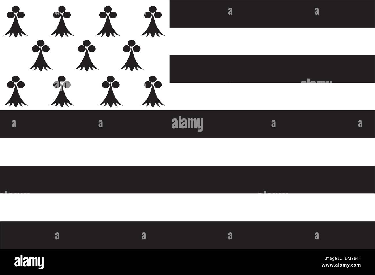 Bretagne reg flag Stock Vector Image & Art - Alamy