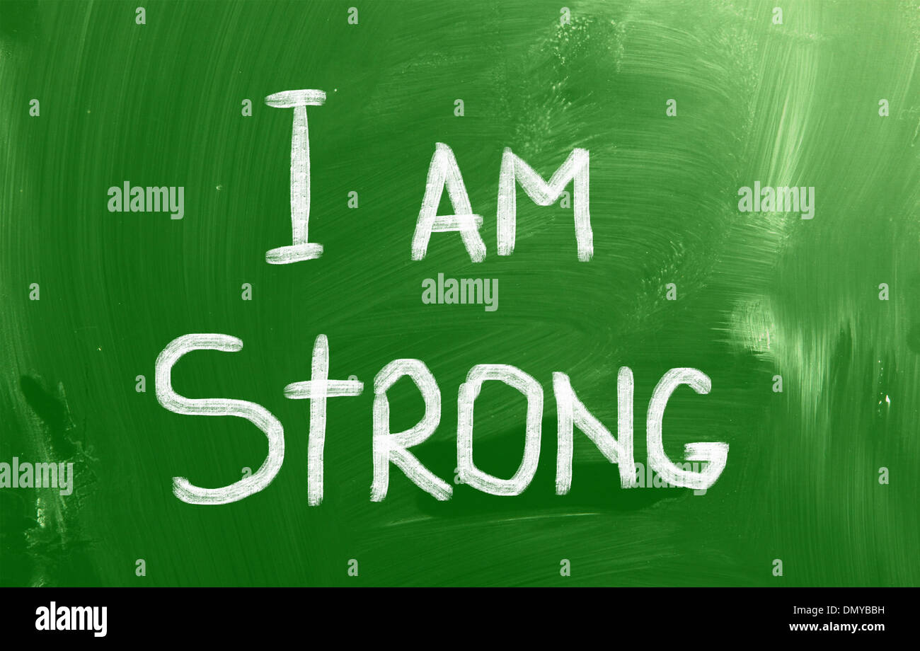 I Am Strong Concept Stock Photo - Alamy
