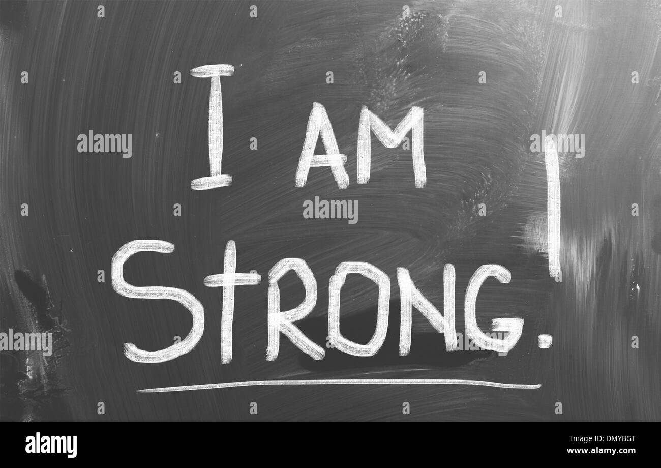 I Am Strong Concept Stock Photo - Alamy