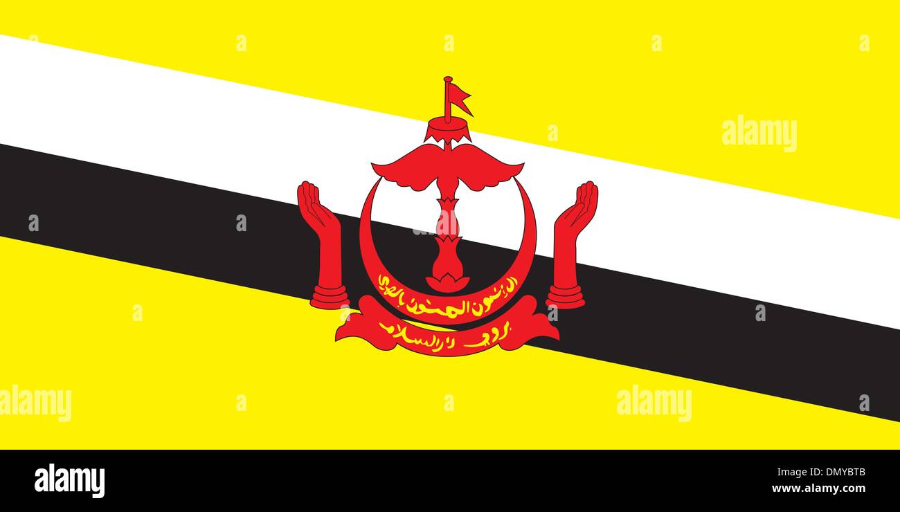 Brunei flag hi-res stock photography and images - Alamy