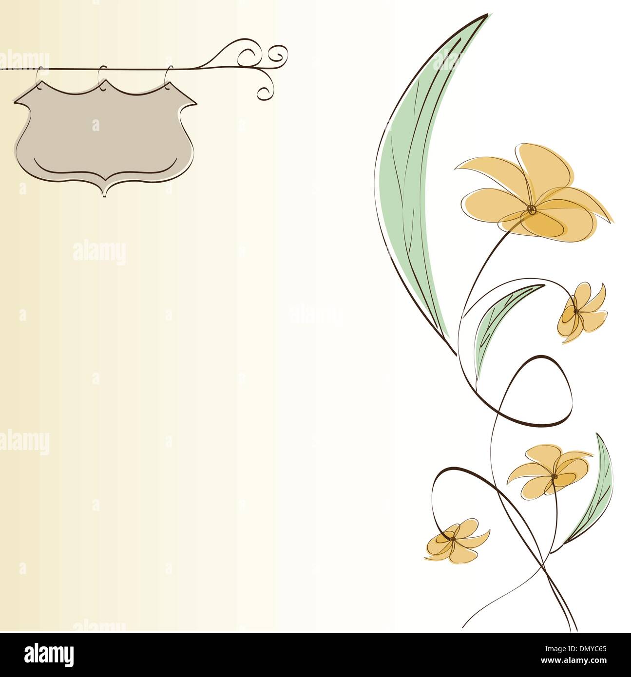 customizable floral background Stock Vector Image & Art - Alamy