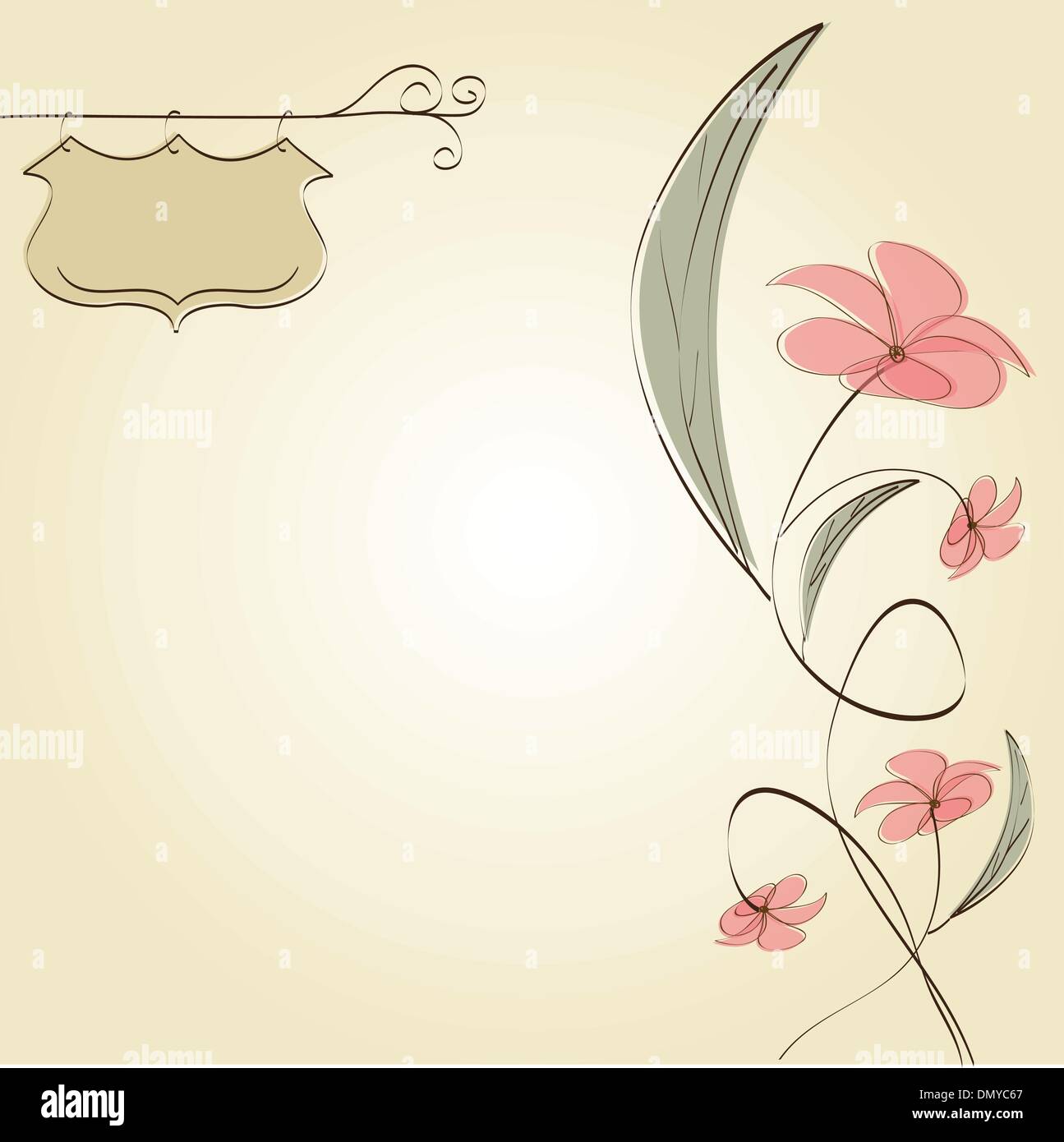 customizable floral background Stock Vector Image & Art - Alamy