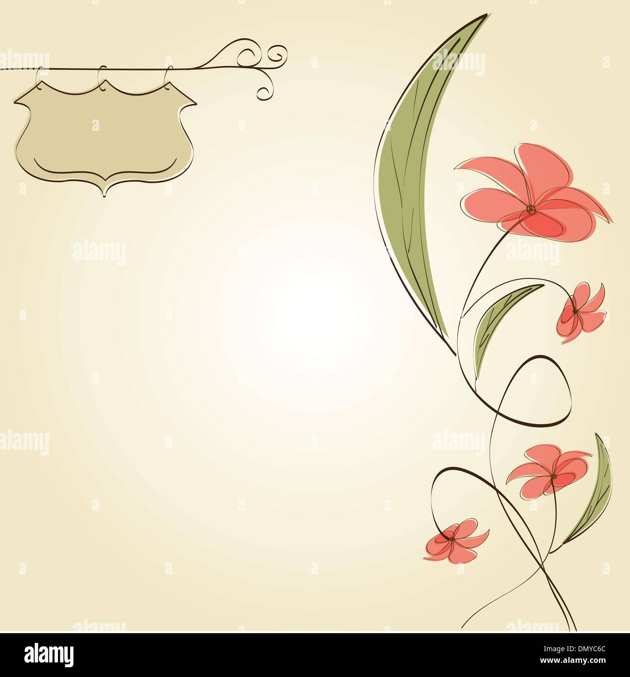 customizable floral background Stock Vector Image & Art - Alamy