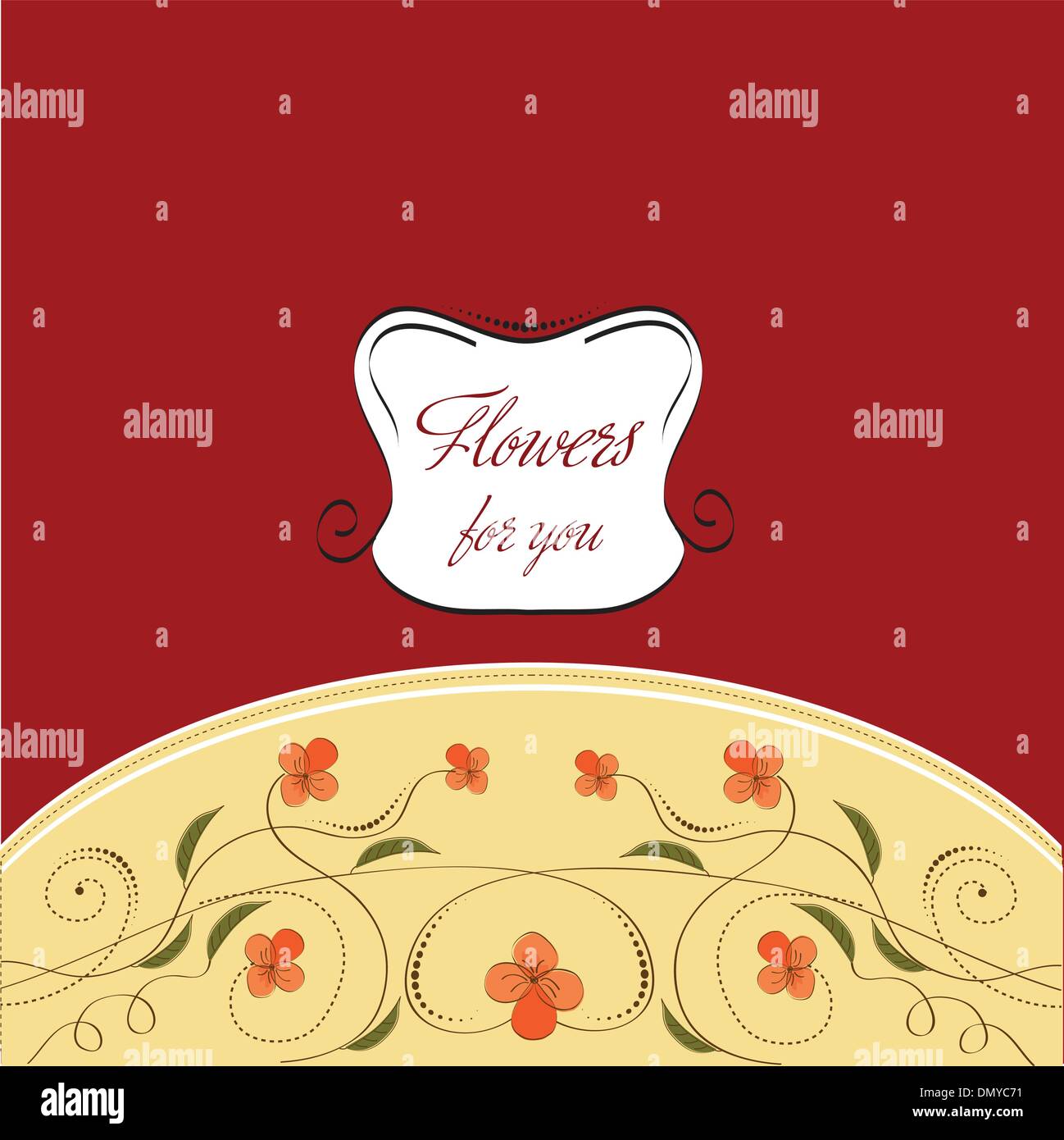 customizable floral background Stock Vector Image & Art - Alamy