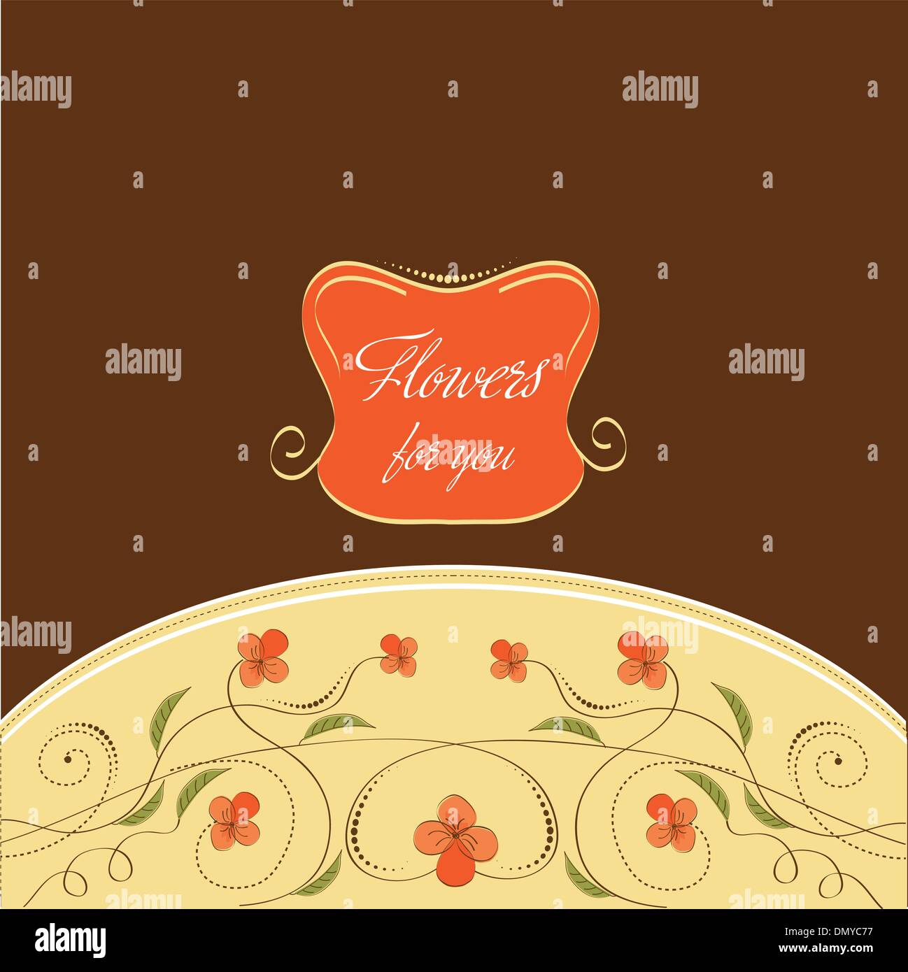customizable floral background Stock Vector Image & Art - Alamy