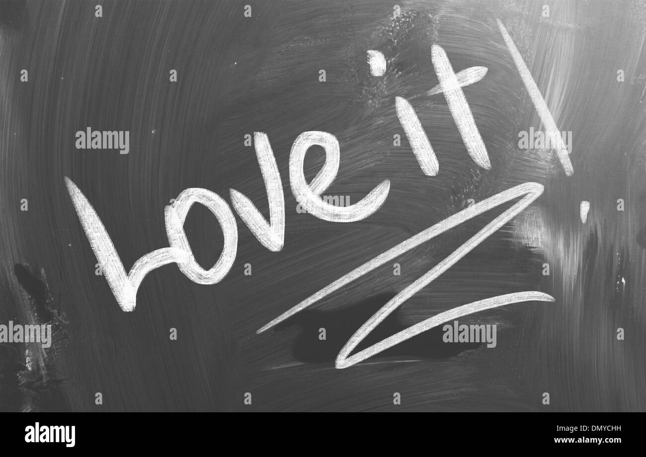 Love It Concept Stock Photo - Alamy