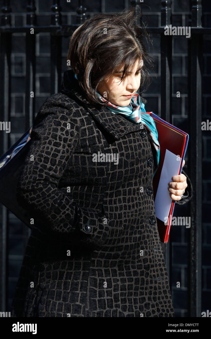 Sayeeda Warsi, Baroness Warsi attends the weekly cabinet meeting at No ...