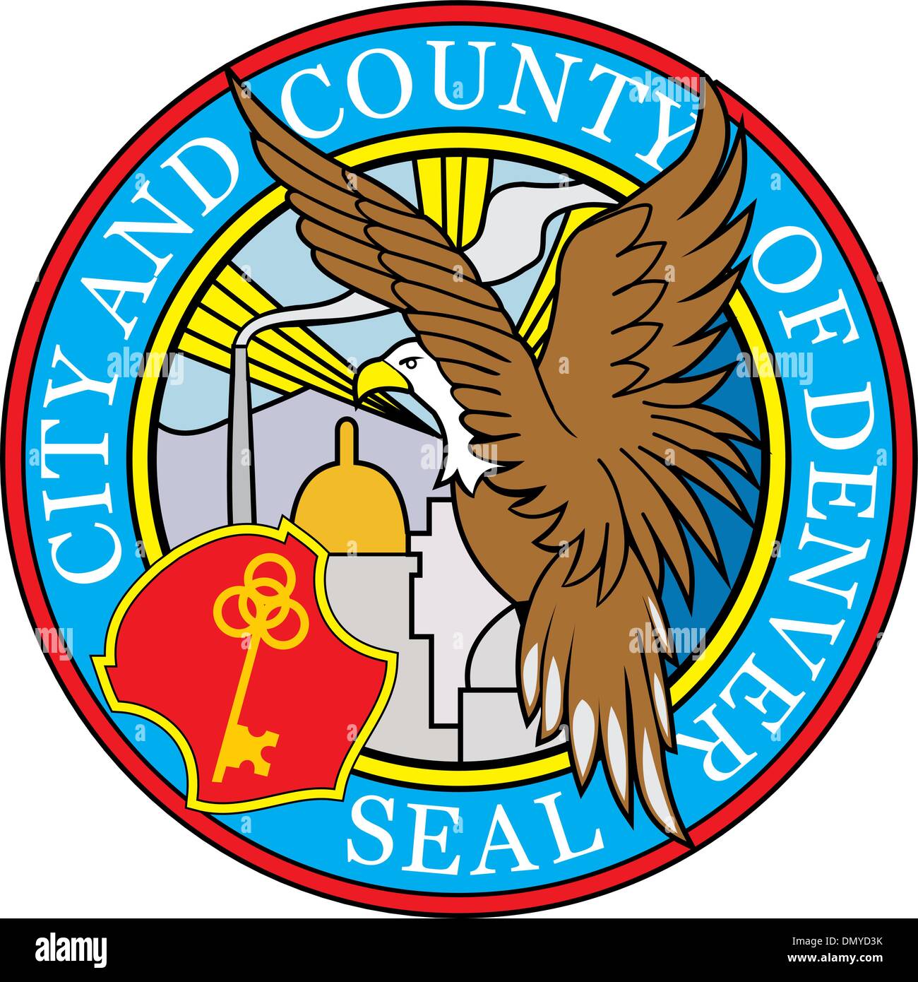 Denver city seal Stock Vector Image & Art - Alamy